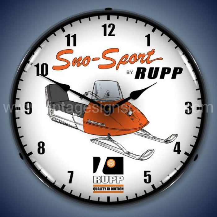 Rupp Snowmobile LED Clock | Vintage Signs Canada